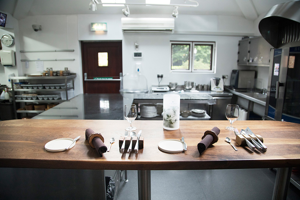 Kitchen Bench | Restaurant Sat Bains